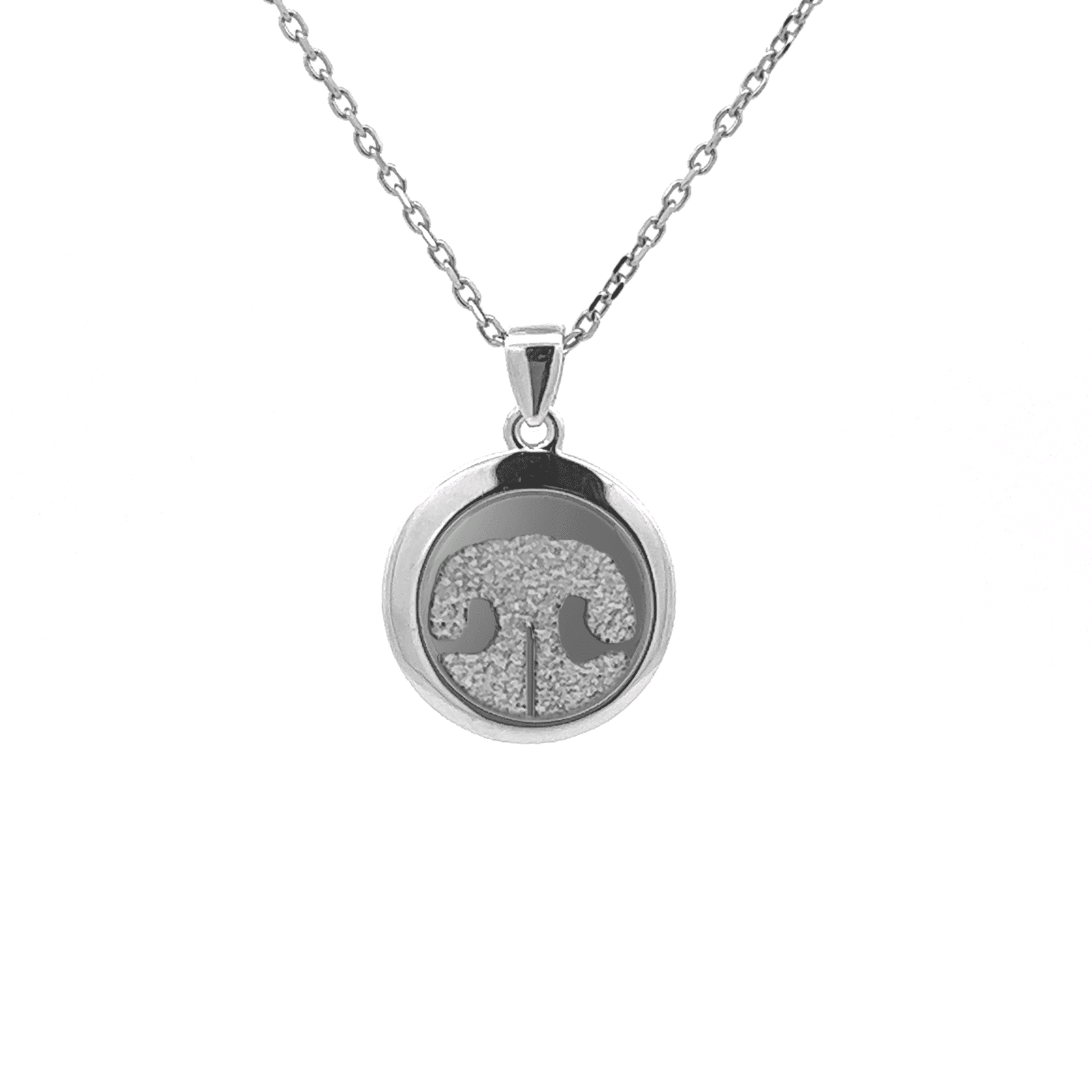 Classic Framed Circle Pendant - Forged & Formed